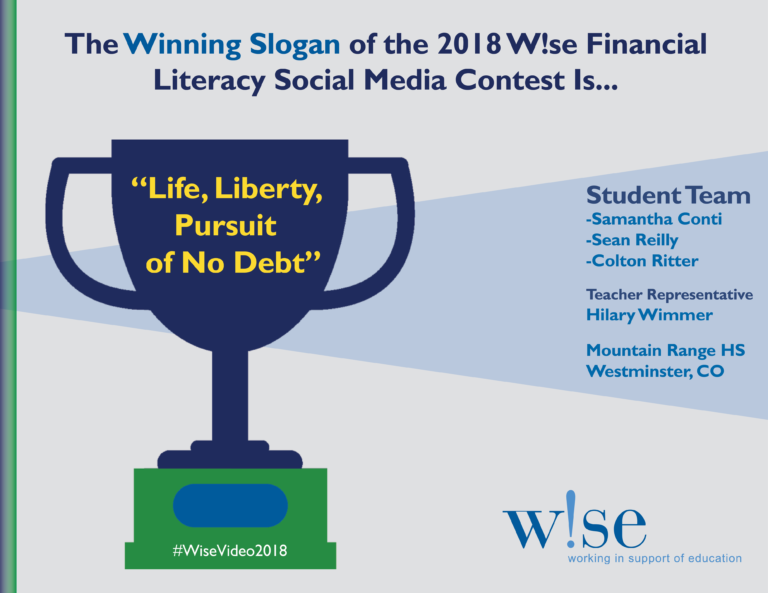 Financial Literacy Slogan Contest - W!se